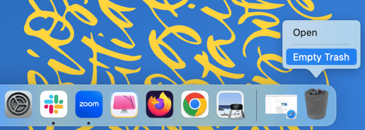 How to find Trash on Mac and clear it?